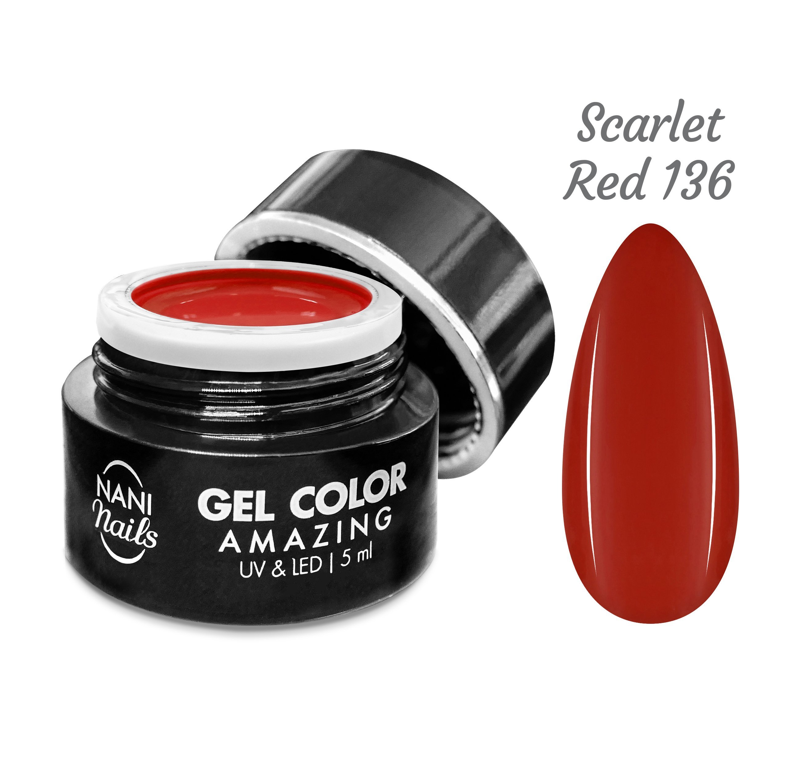 NANI Amazing Line UV zselé 5 ml – Scarlet Red - NaniNails.hu