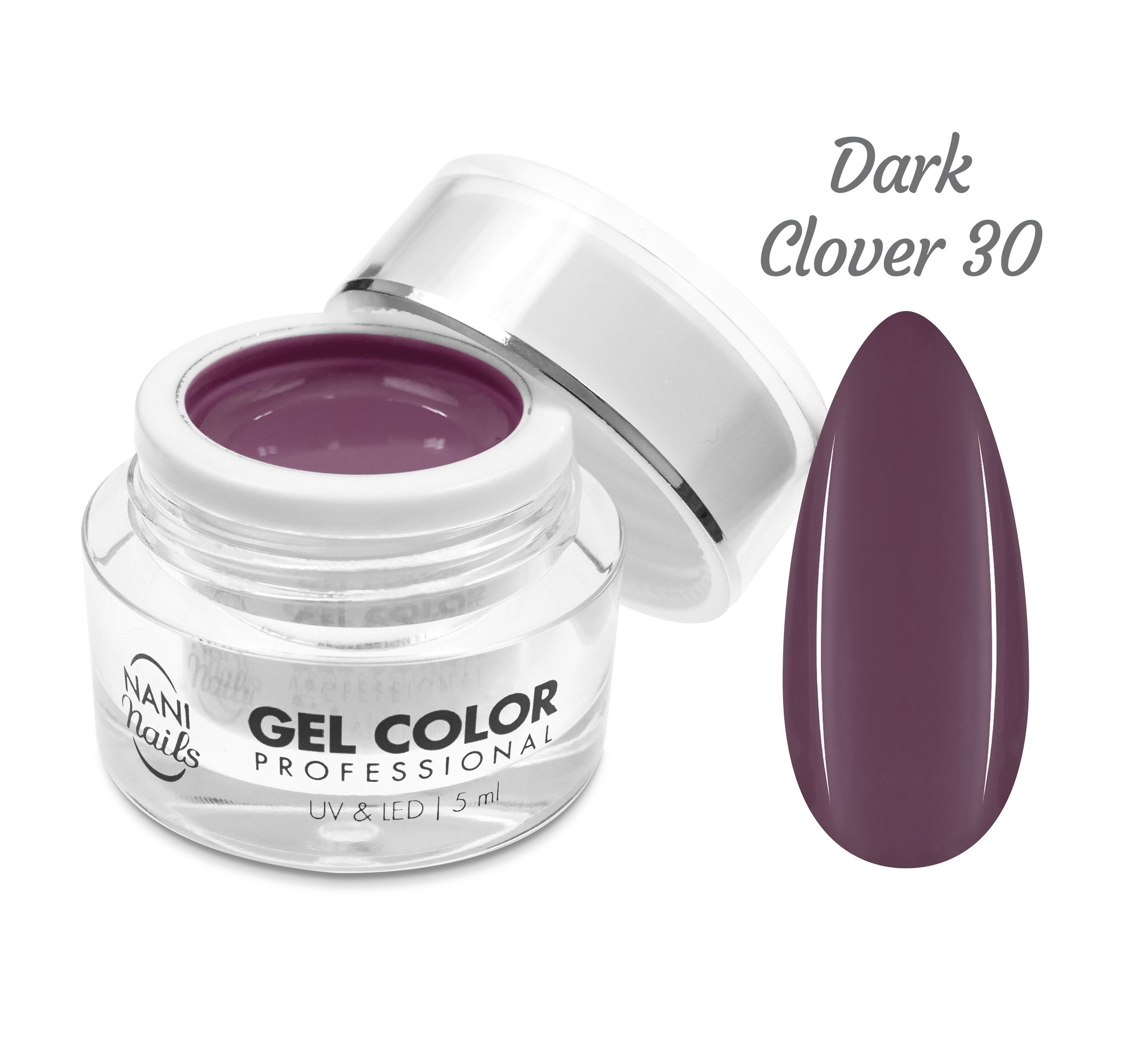 NANI UV/LED gelis Professional 5 ml - Dark Clover - NaniNails.lt