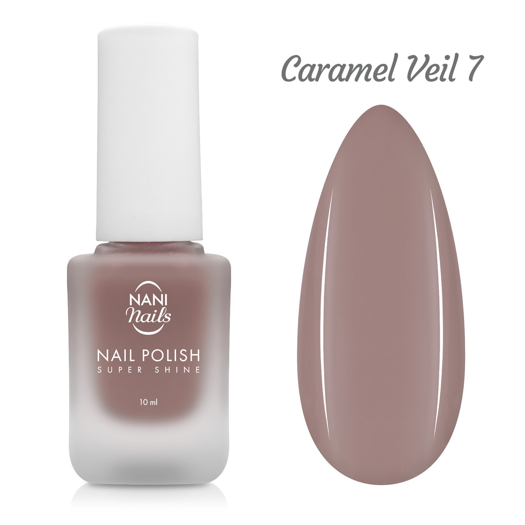 NANI nagų lakas Super Shine 10 ml - Caramel Veil - NaniNails.lt